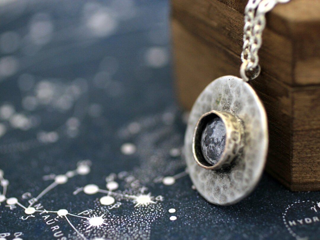 Moon, Full Moon, Moon Necklace, Moon Pendant, Moon Jewelry, Luna, Space ...