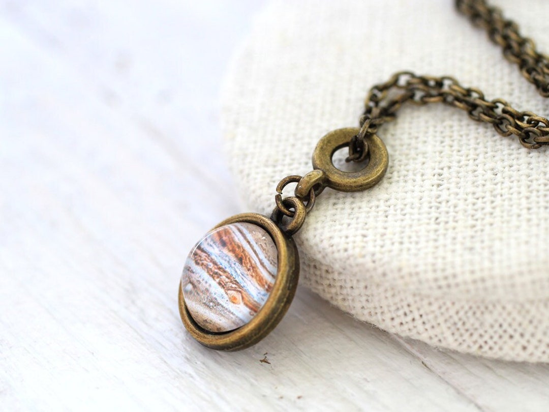Two Sided Jupiter, Double Sided Jupiter Necklace, Jupiter Necklace ...