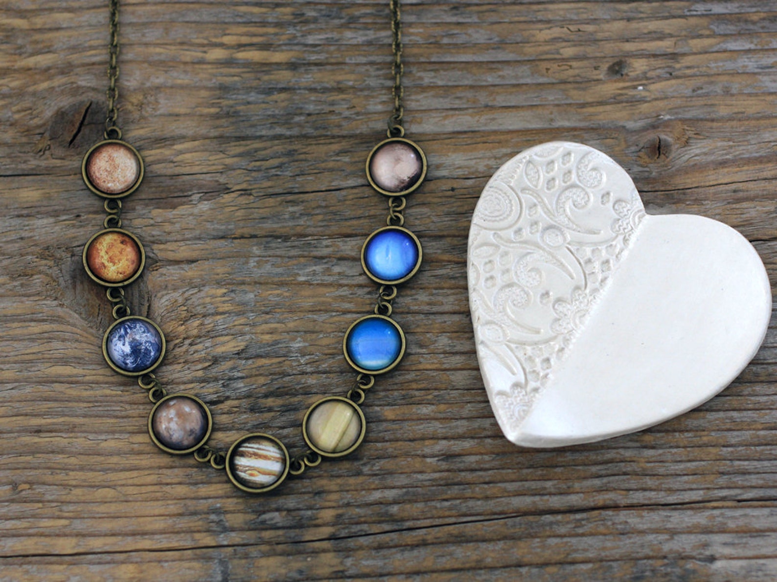 Solar System Necklace Solar System Planets Necklace Planet - Etsy