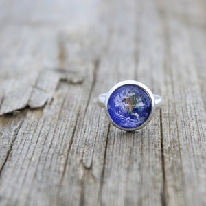 Earth, Earth Jewelry, Earth Ring, Planet Ring, Solar System Ring, World ...
