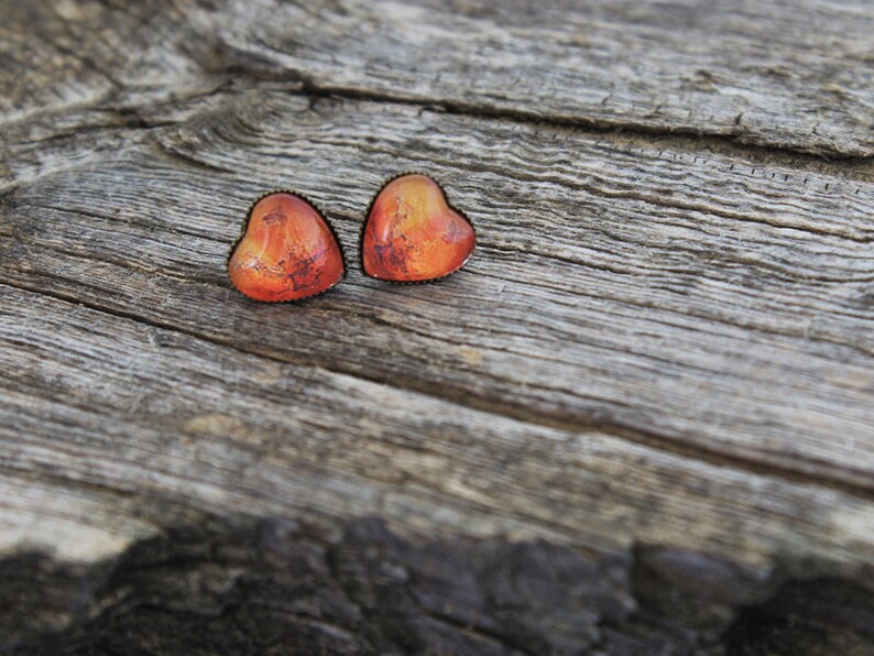 Mars Planet Mars Earrings Heart Shaped Planet Earrings - Etsy
