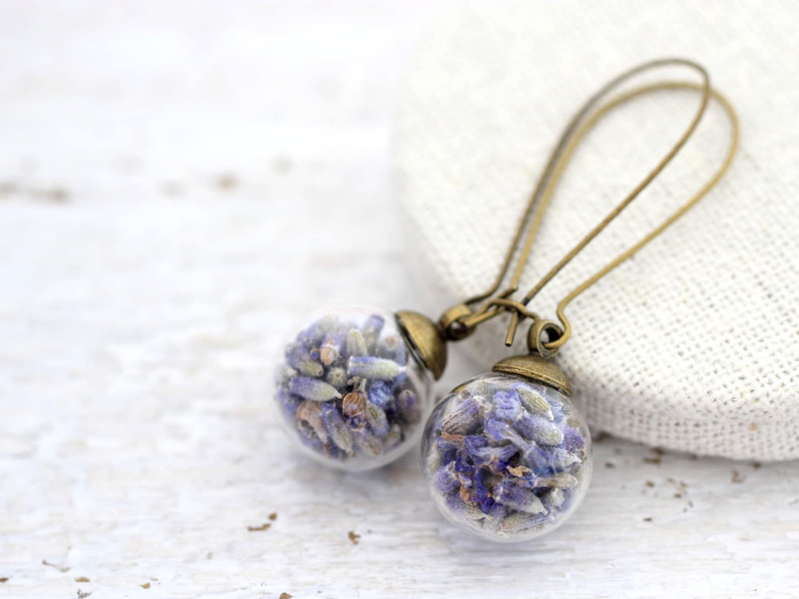 Lavender Earrings, Lavender Drop Earrings, Lavender Jewelry, Purple ...