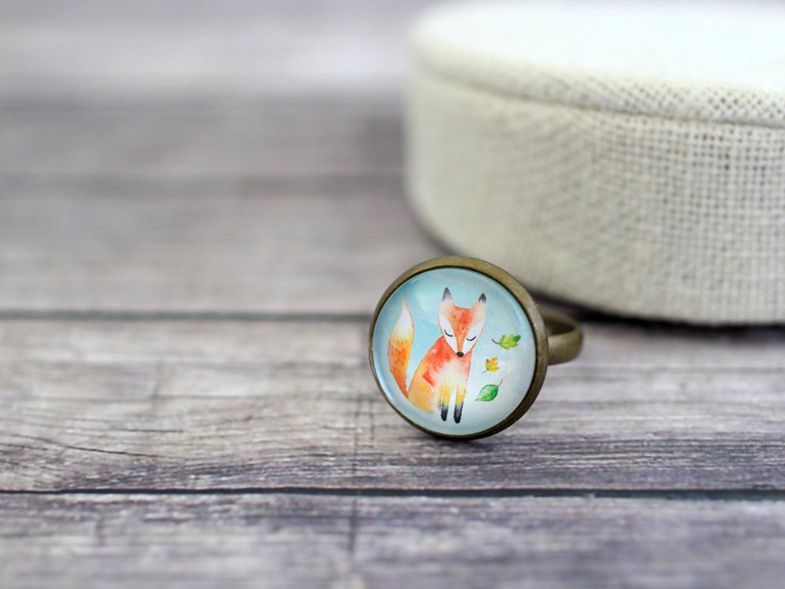 Fox Ring Red Fox Ring Orange Fox Cute Fox Fox Jewelry | Etsy