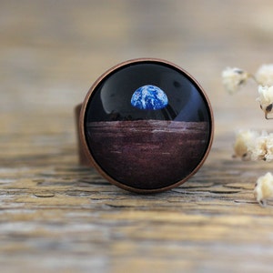 Earth From Moon, Earth Seen From the Moon, Earth Ring, Rising Earth ...