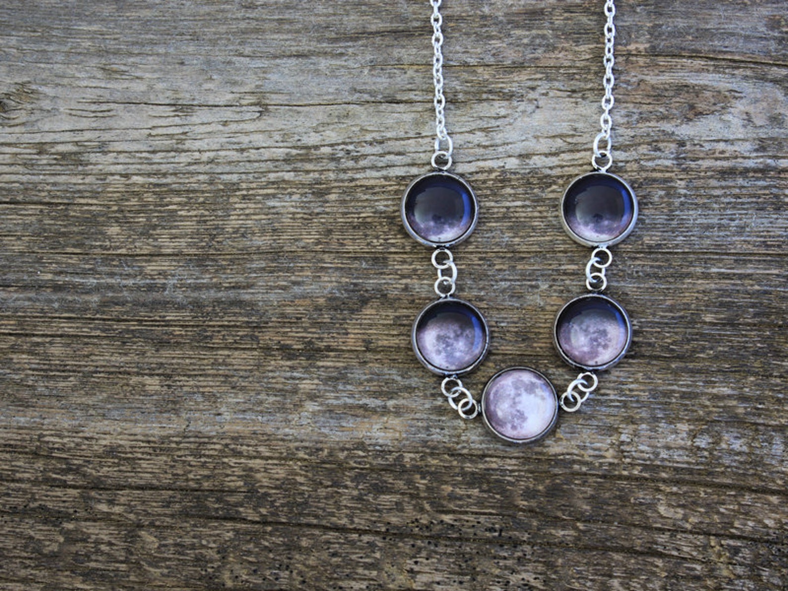 Moon Phases Necklace Moon Phases Phases of the Moon Moon - Etsy