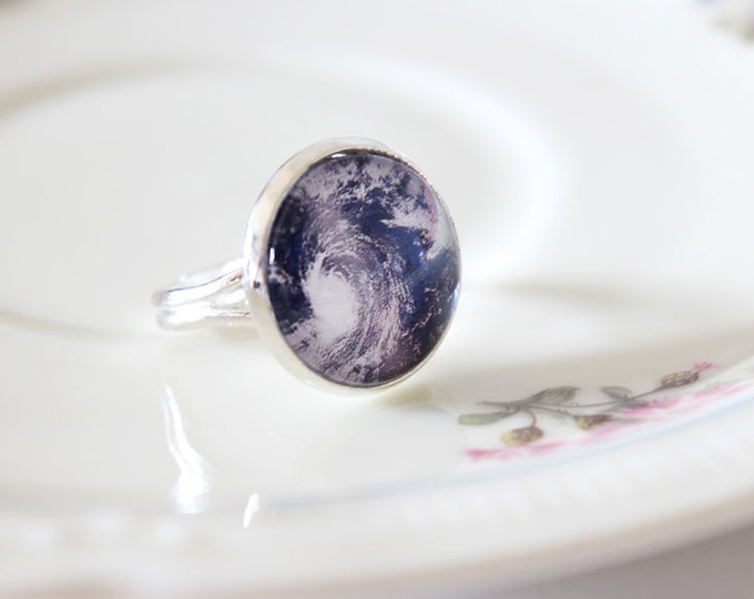 Earth Ring Planet Earth Jewelry Space Ring Earth Day Out of This World ...