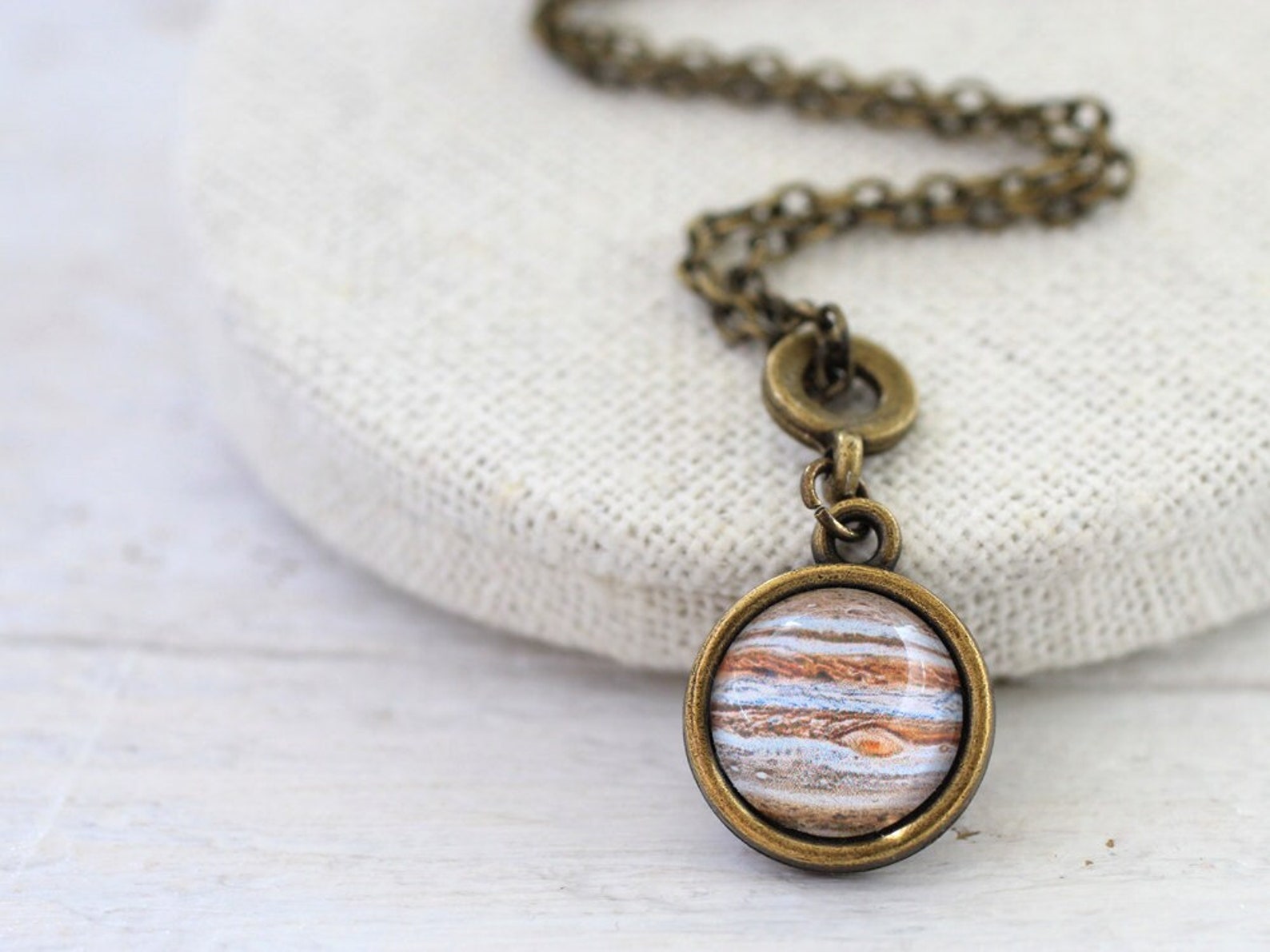 Two Sided Jupiter Double Sided Jupiter Necklace Jupiter - Etsy