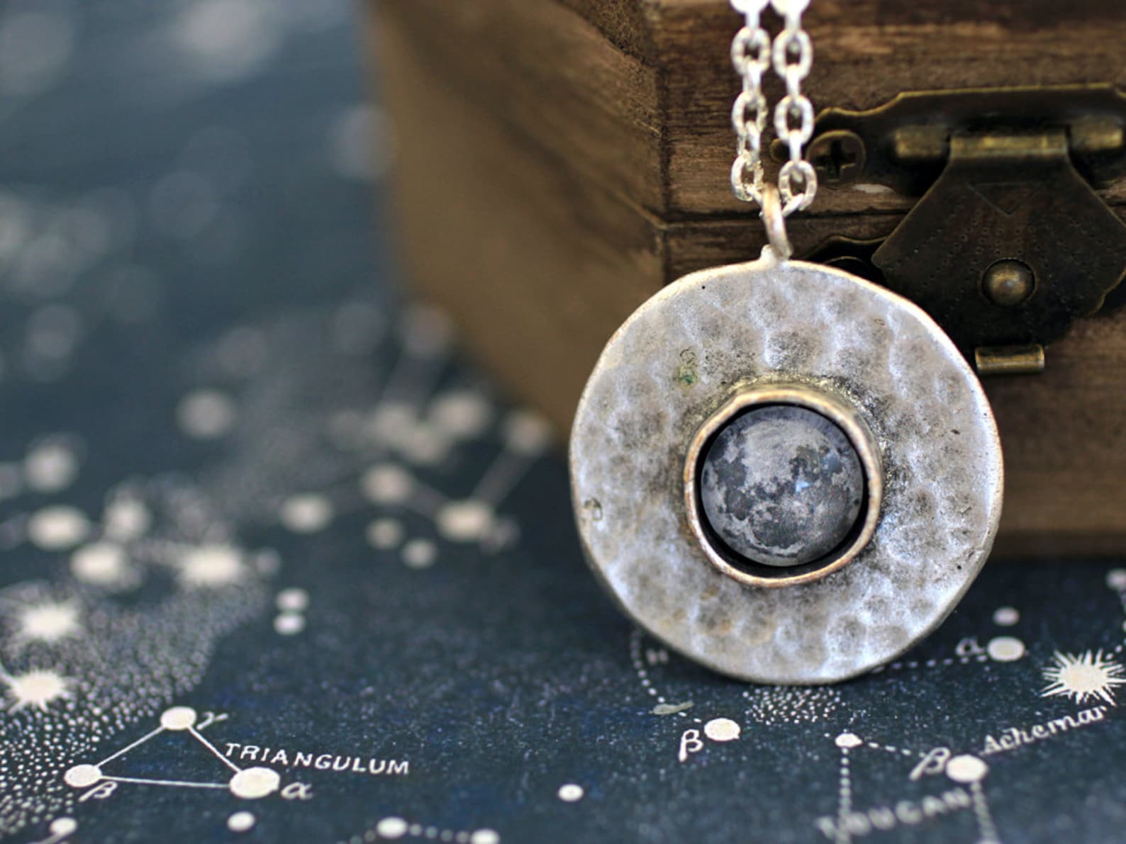 Moon Full Moon Moon Necklace Moon Pendant Moon Jewelry | Etsy