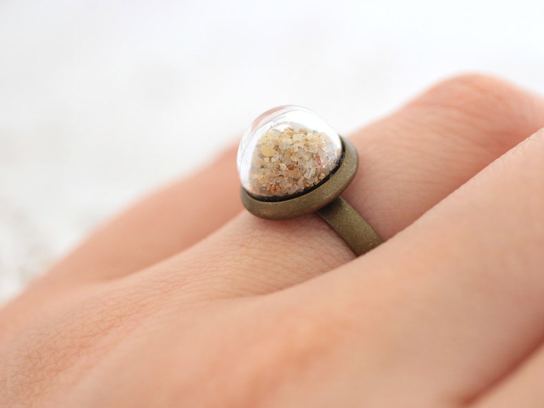 Beach Sand Ring Floating Sand Ring Sand Jewelry Sand Ring - Etsy