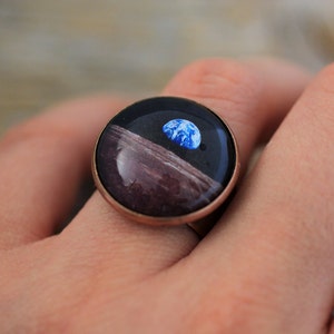 Earth From Moon, Earth Seen From the Moon, Earth Ring, Rising Earth ...