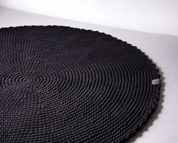 Round Neutral Rug Crochet Décor Neutral Rug Round Crochet | Etsy