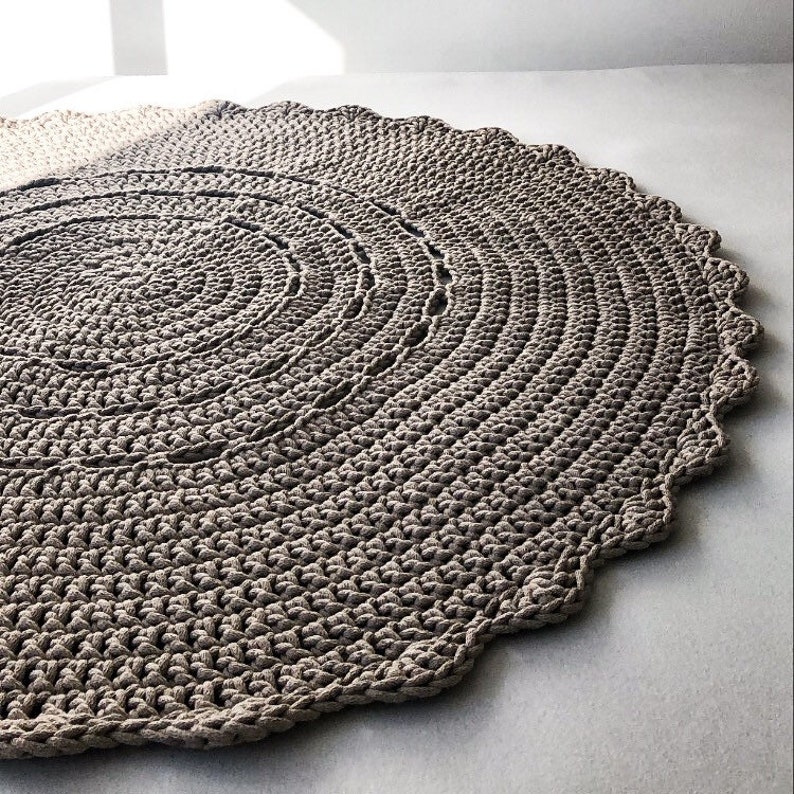 Round Nursery Rug Neutral Nursery Décor Neutral Rug Round | Etsy