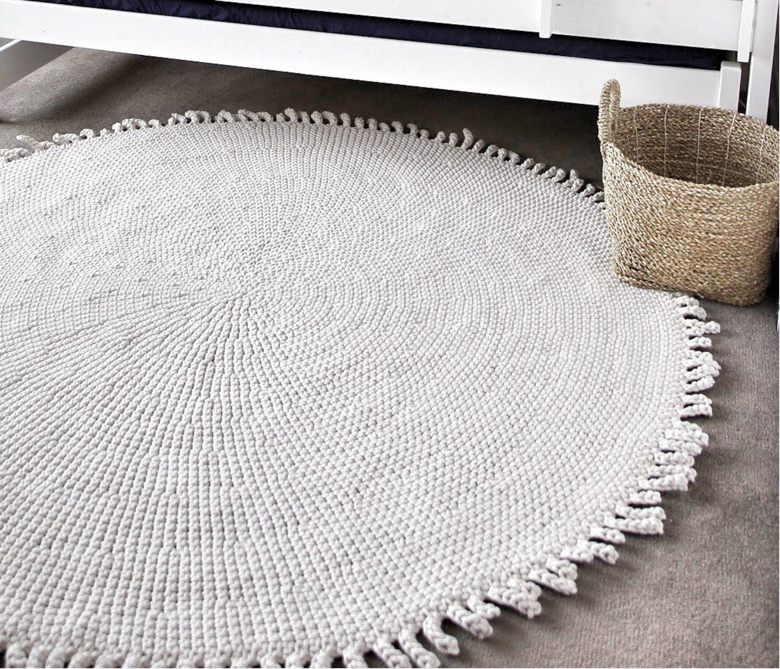 Round Nursery Rug Neutral Nursery Décor Neutral Rug Round - Etsy UK