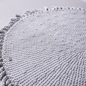 Round Neutral Rug Crochet Décor Neutral Rug Round Crochet - Etsy