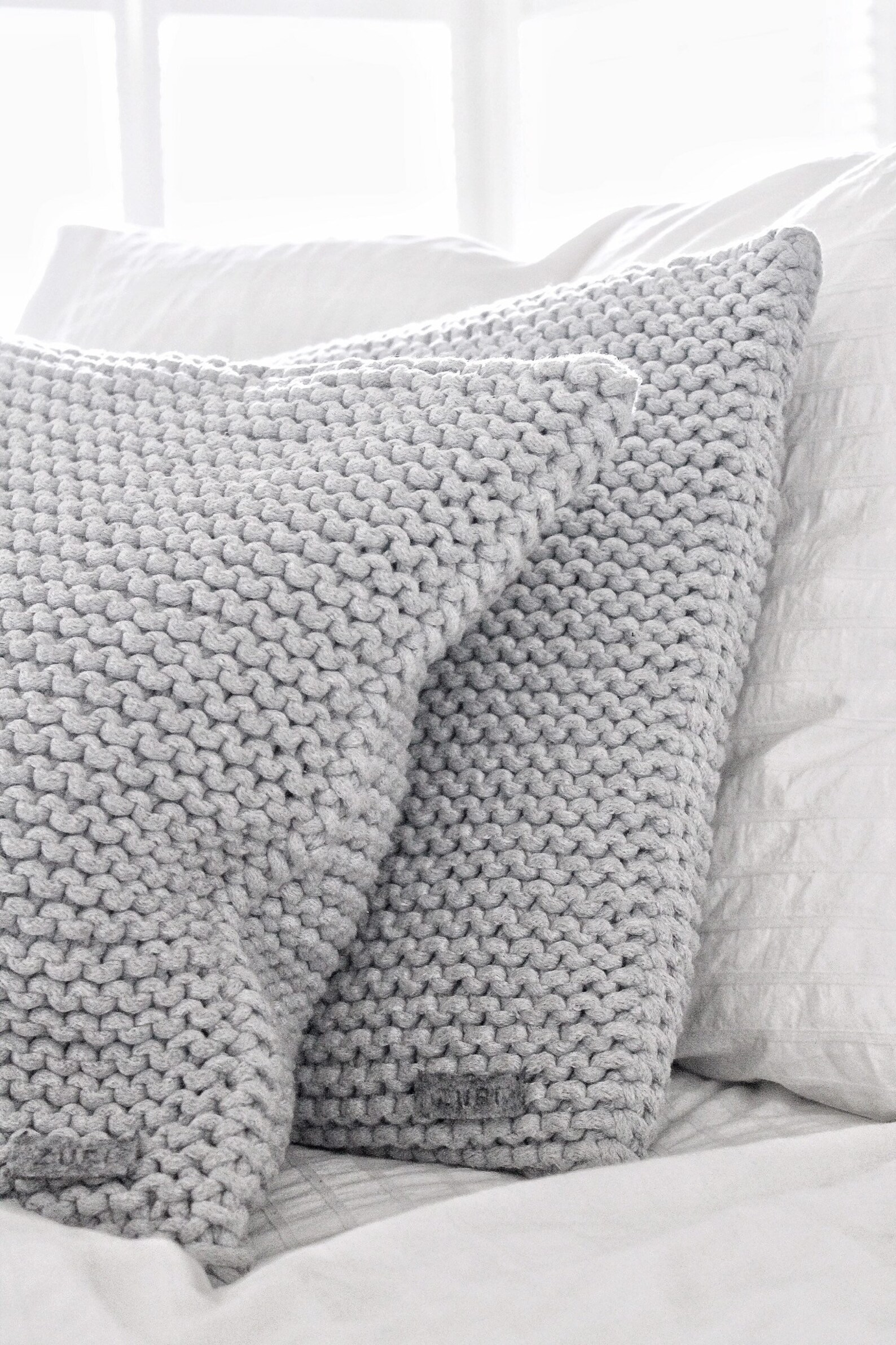 Set of 2 Chunky Knit Throw Pillows: Scandi Home Decor - Etsy