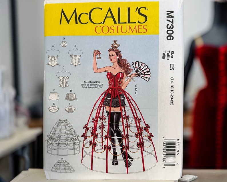 Mccall's Pattern 7306 Corset, Stays and Panniers Hoop Under Dress ...