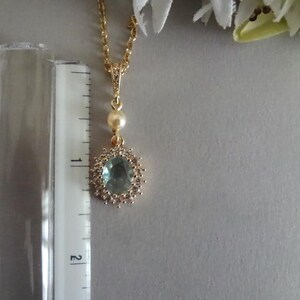 Light Blue and Pearl Earrings and Necklace Set Pale Blue Wedding ...