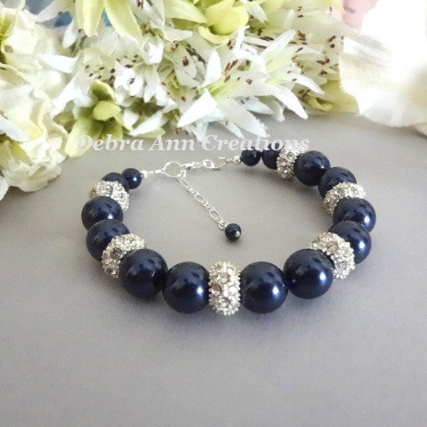 Navy Bracelet - Etsy