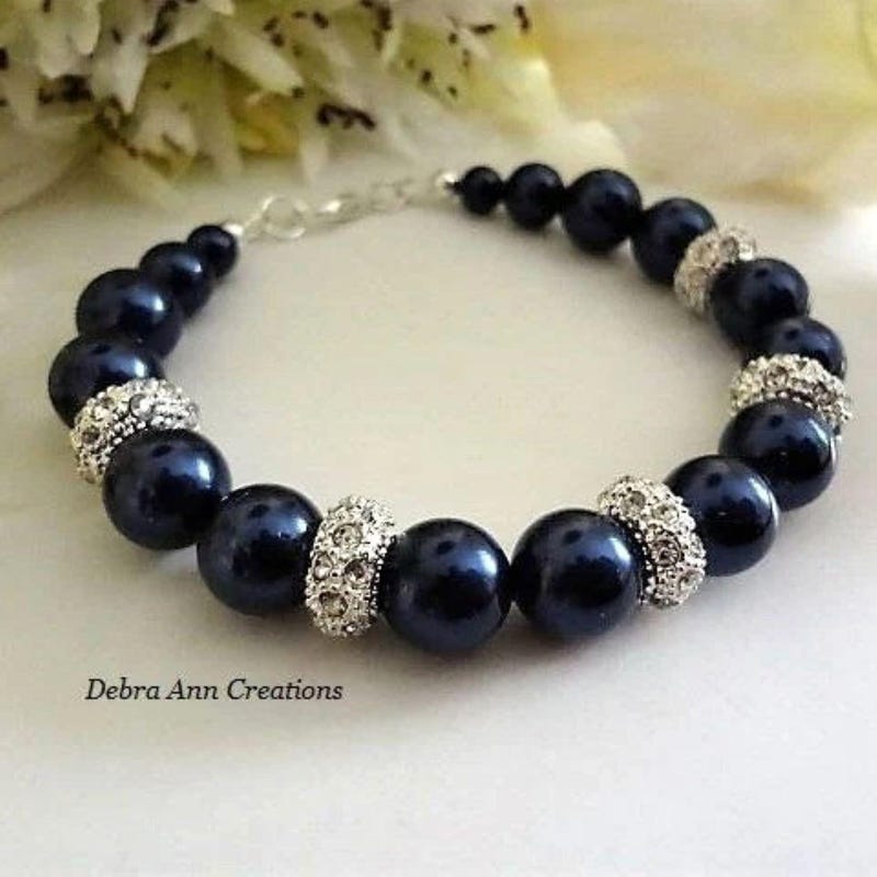 Navy Bracelet - Etsy