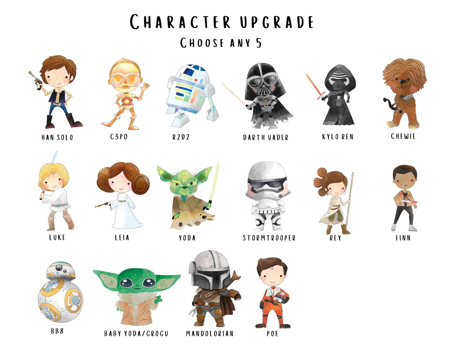 Star Wars Inspired Birthday Invitation Star Wars 1st - Etsy