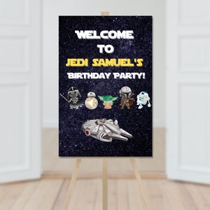 Star Wars Inspired Birthday Party Welcome Sign Star Wars - Etsy