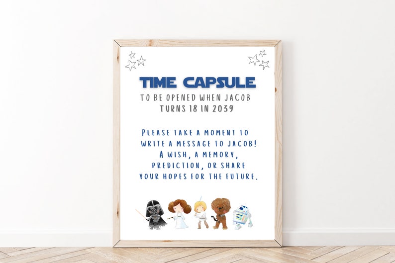 Star Wars Inspired Time Capsule 1st Birthday | Star Wars Party Decor ...