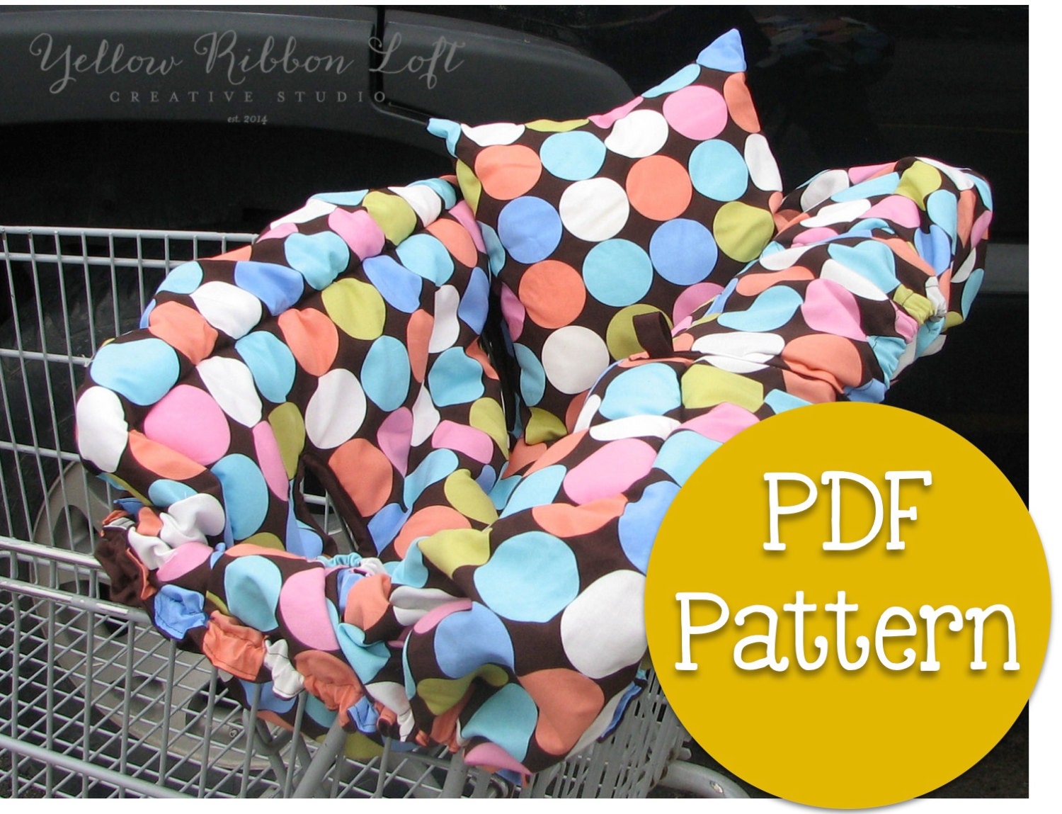 Shopping Cart Cover. Grocery Cart Cover + Pillow + Tote Bag. Carry Bag ...