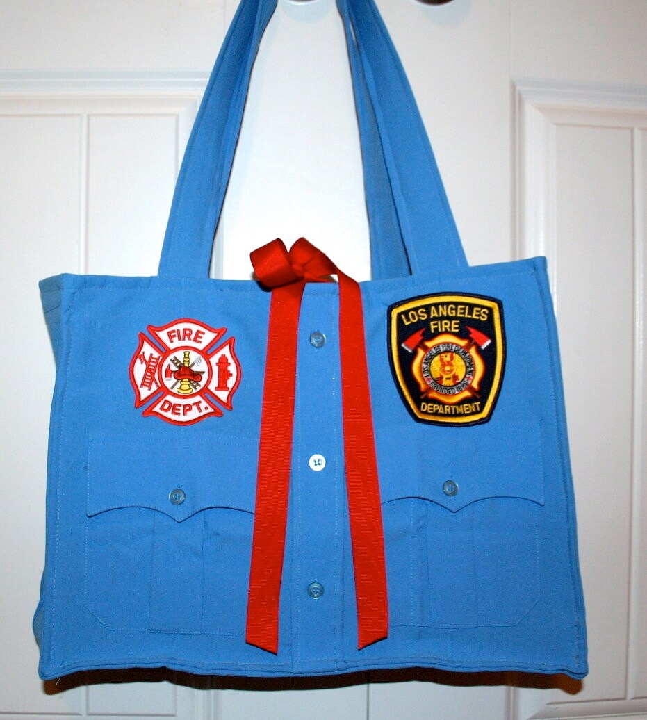 Fire Fighter Uniform Purse Pattern PDF Download Turnout Gear Tote Bag ...