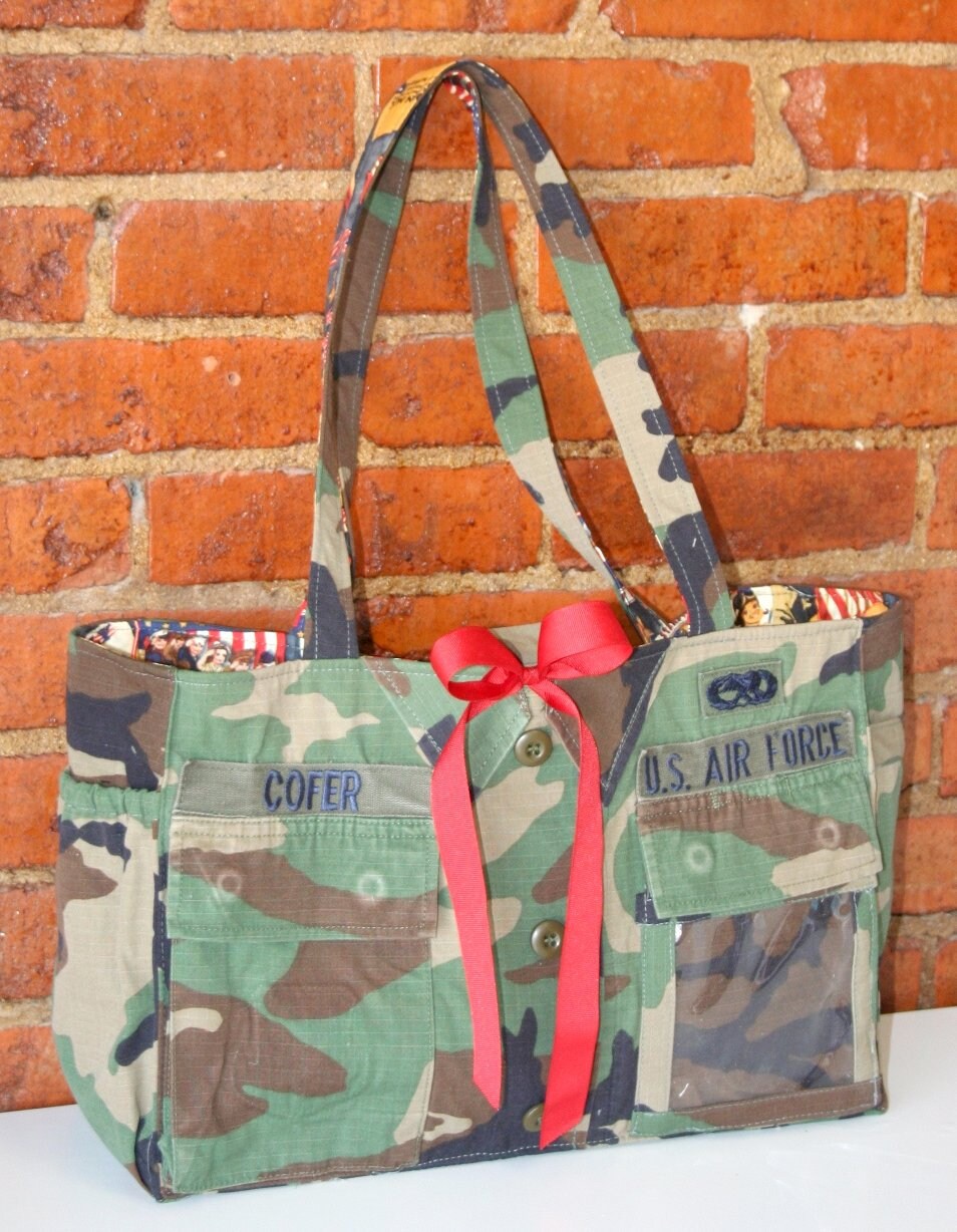 Air Force Uniform Purse Pattern PDF Download Flight Suit Tote Bag ...