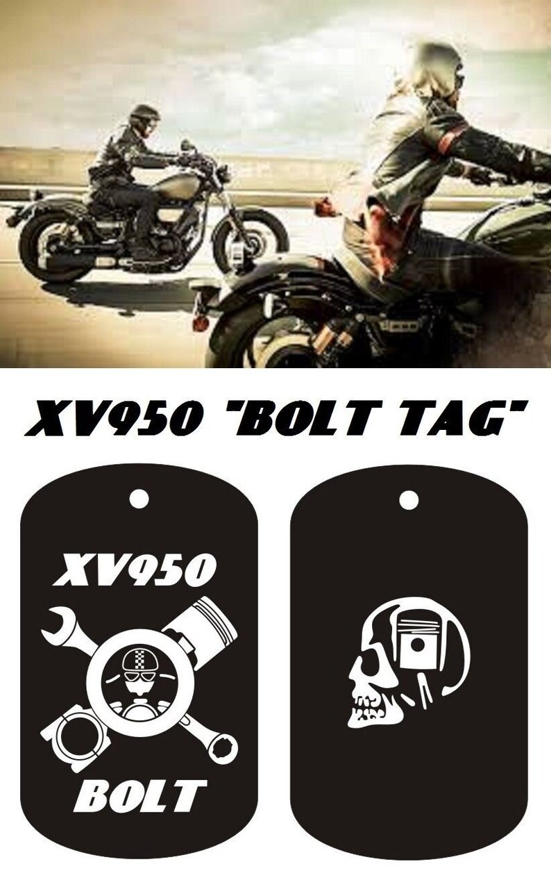 Yamaha Star Bolt XV950 bolt Tag™ Custom Dog Tag - Etsy