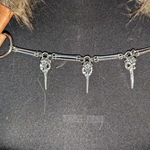 Viking Fur Mantle W/ Raven Skull Closure, Viking Cloak, Fur Caplet ...