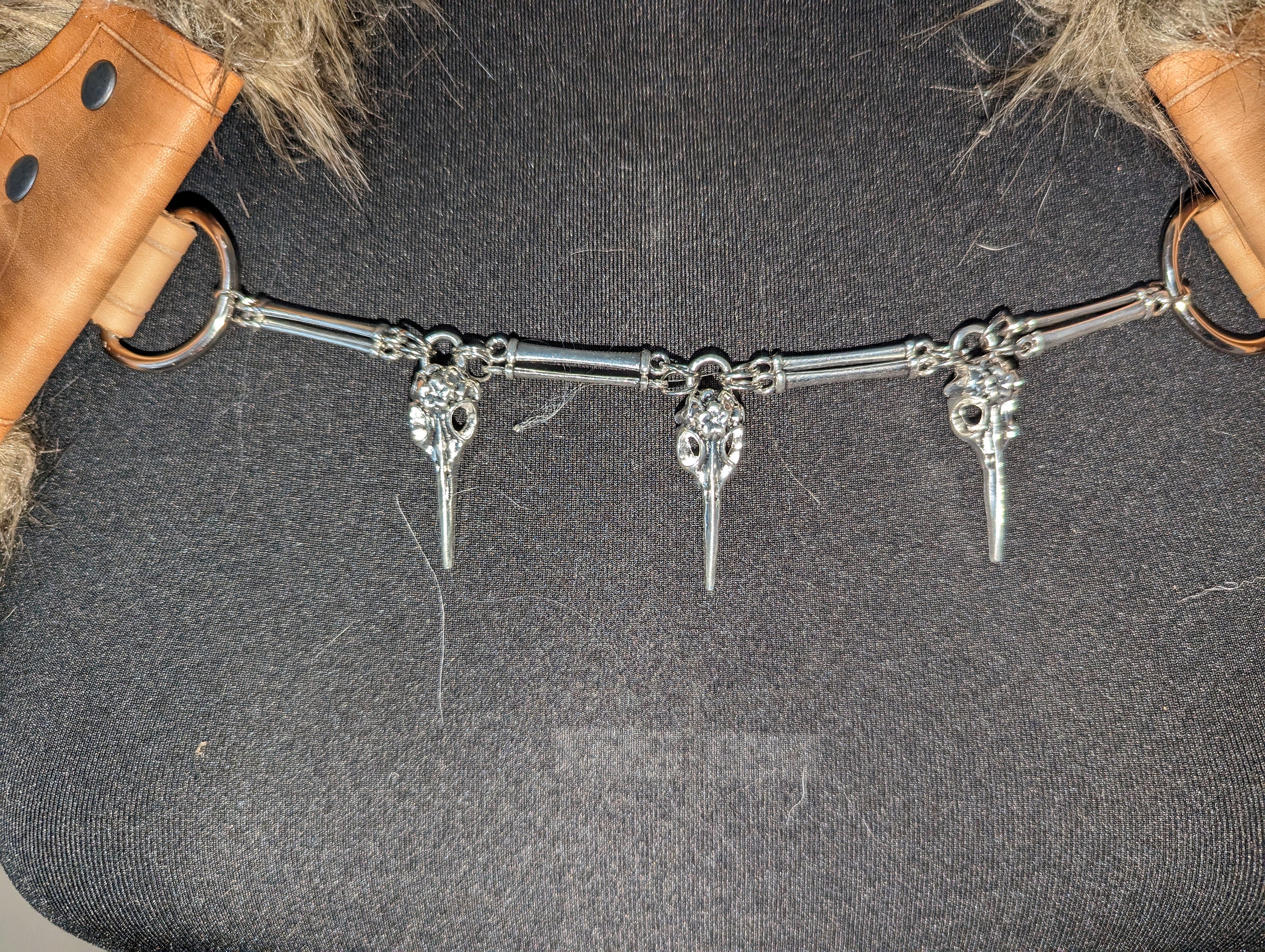 Viking Fur Mantle W/ Raven Skull Closure, Viking Cloak, Fur Caplet ...