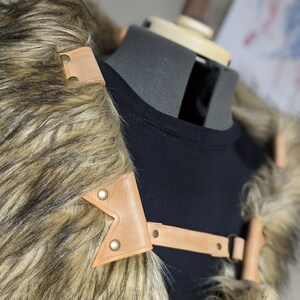 Viking Fur Mantle, Viking Cloak, Fur Caplet, Viking Cosplay, Faux Fur ...