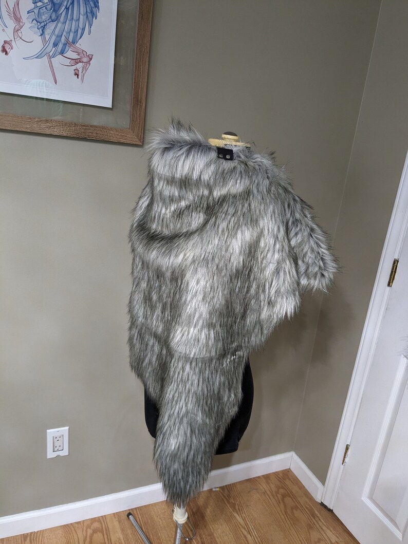 Viking Fur Mantle Viking Cloak Fur Caplet Viking Cosplay - Etsy