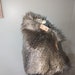 Viking Fur Mantle W/ Raven Skull Closure, Viking Cloak, Fur Caplet ...