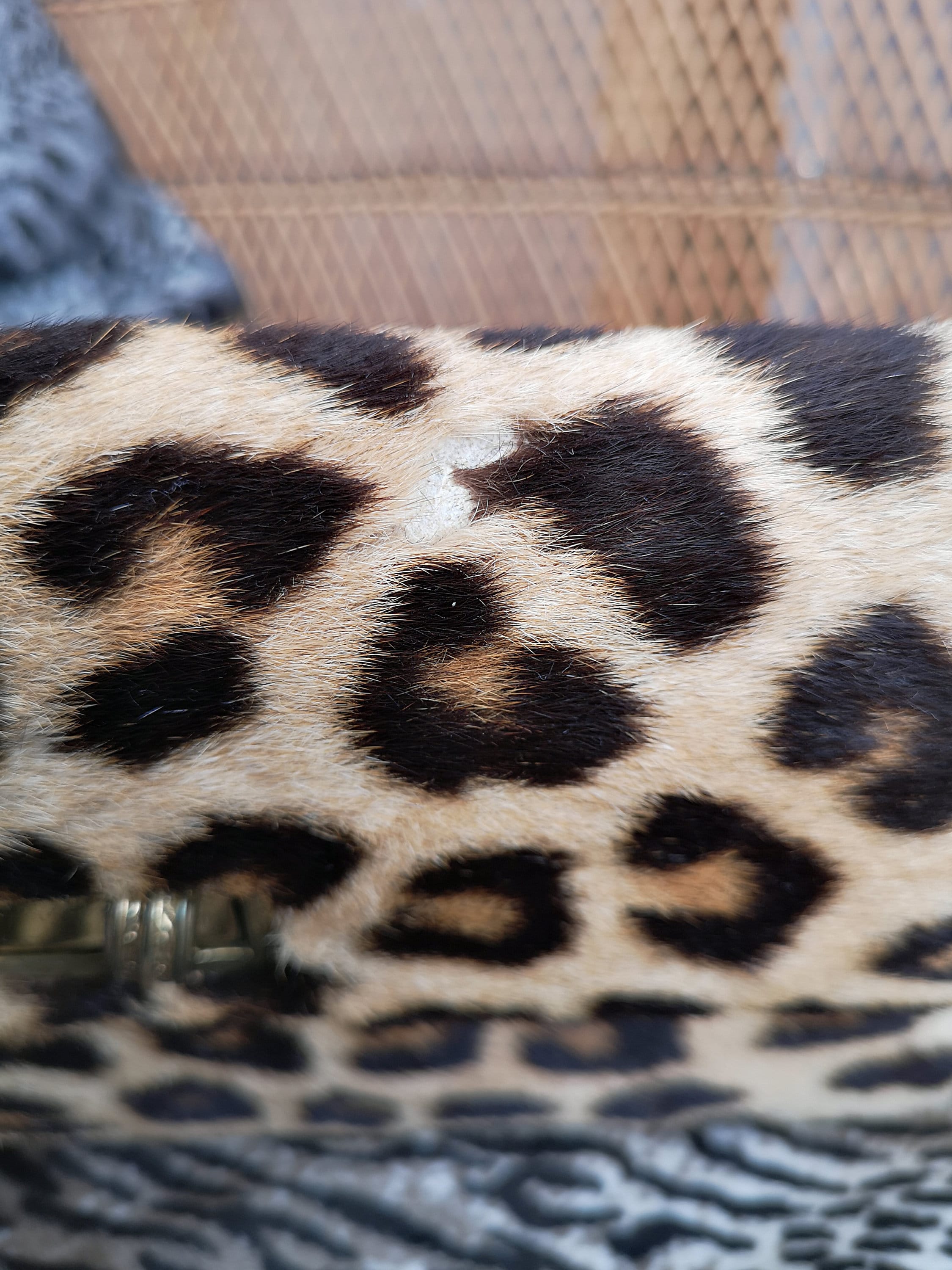 Original 1960's Ocelot Leopard Print Design Fur Leather Mod Handbag ...