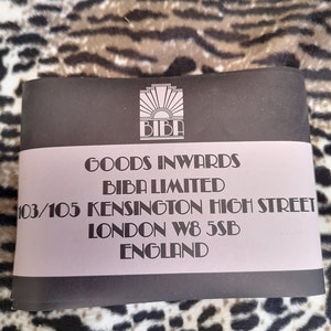 Original 1970s Biba Inbound Label Stickers - Good Condition - Only 10 ...