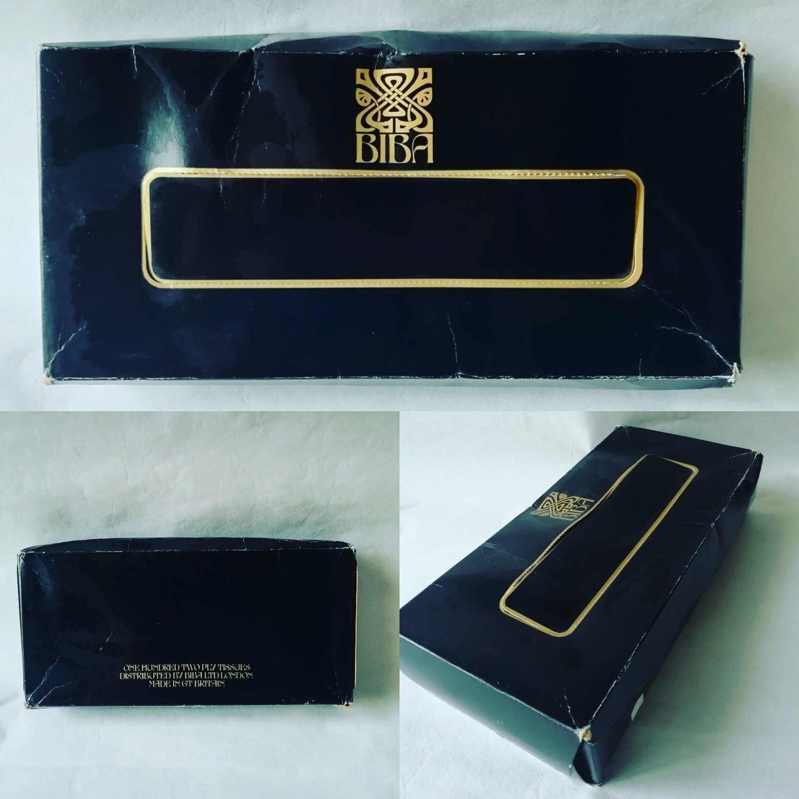 Original 1973 Biba Box Of 100 Pastel Tissues - Unopened Condition ...
