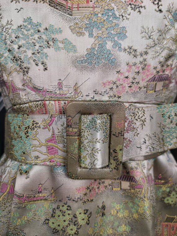Original 1950's Chinese Brocade Silk Cheongsam Wiggle… - Gem