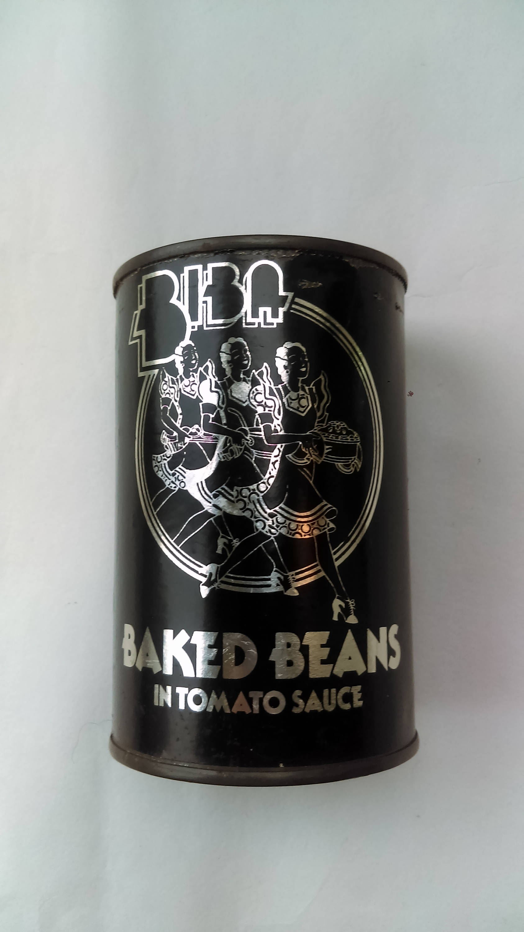 RESERVED ## Original 1970s Biba Baked Beans Tin - Empty - Good ...