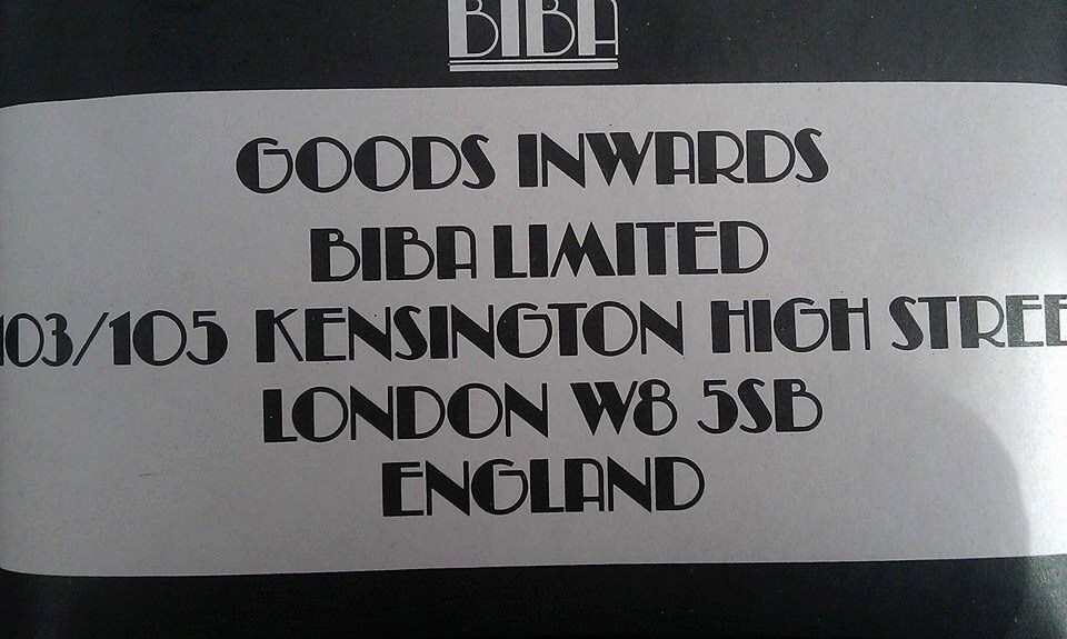 Original 1970s Biba Inbound Label Stickers - Great Items - Only 3 ...