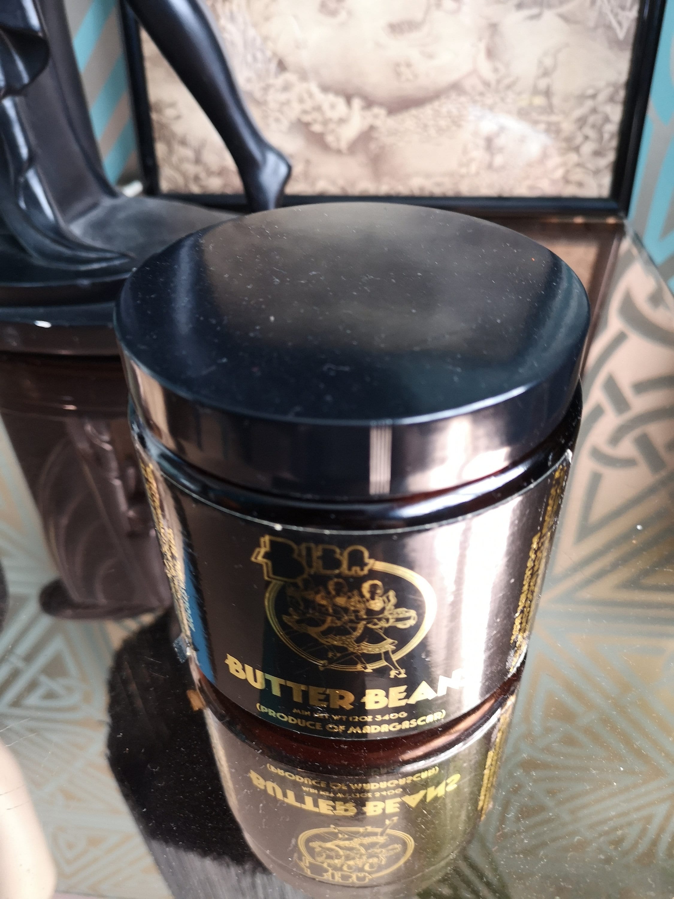 Original 1970s Biba Large Amber Glass Jar Of Butter Beans - Good ...