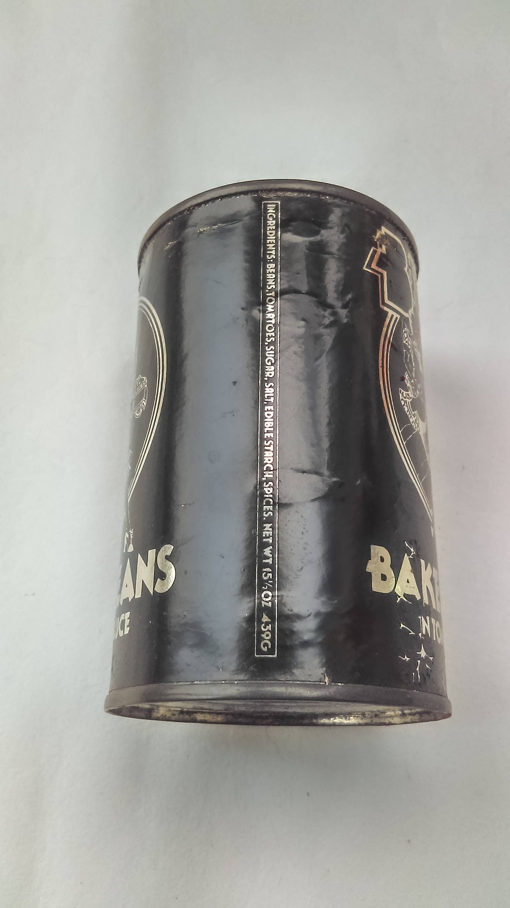 RESERVED ## Original 1970s Biba Baked Beans Tin - Empty - Good ...