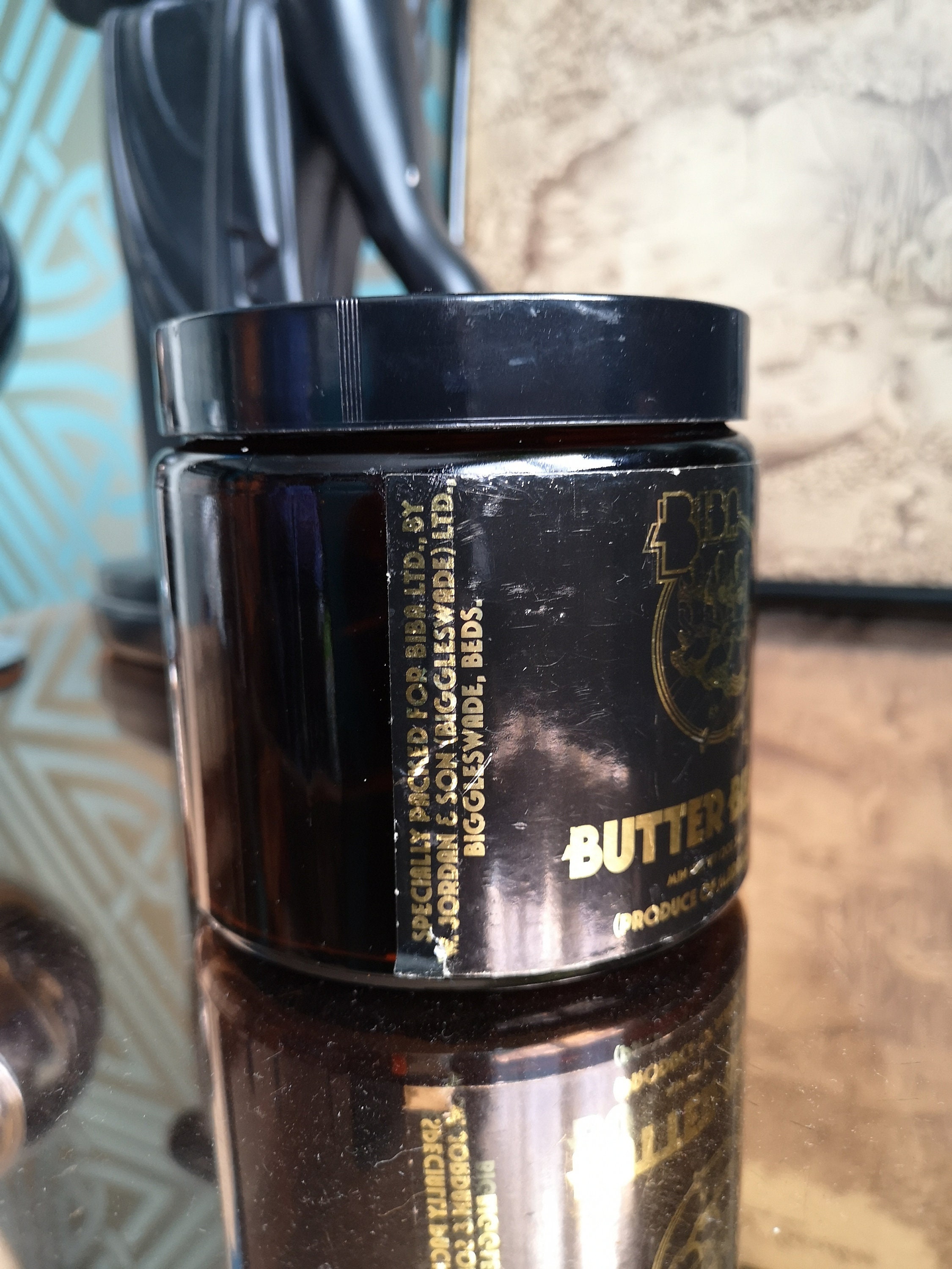 Original 1970s Biba Large Amber Glass Jar Of Butter Beans - Good ...
