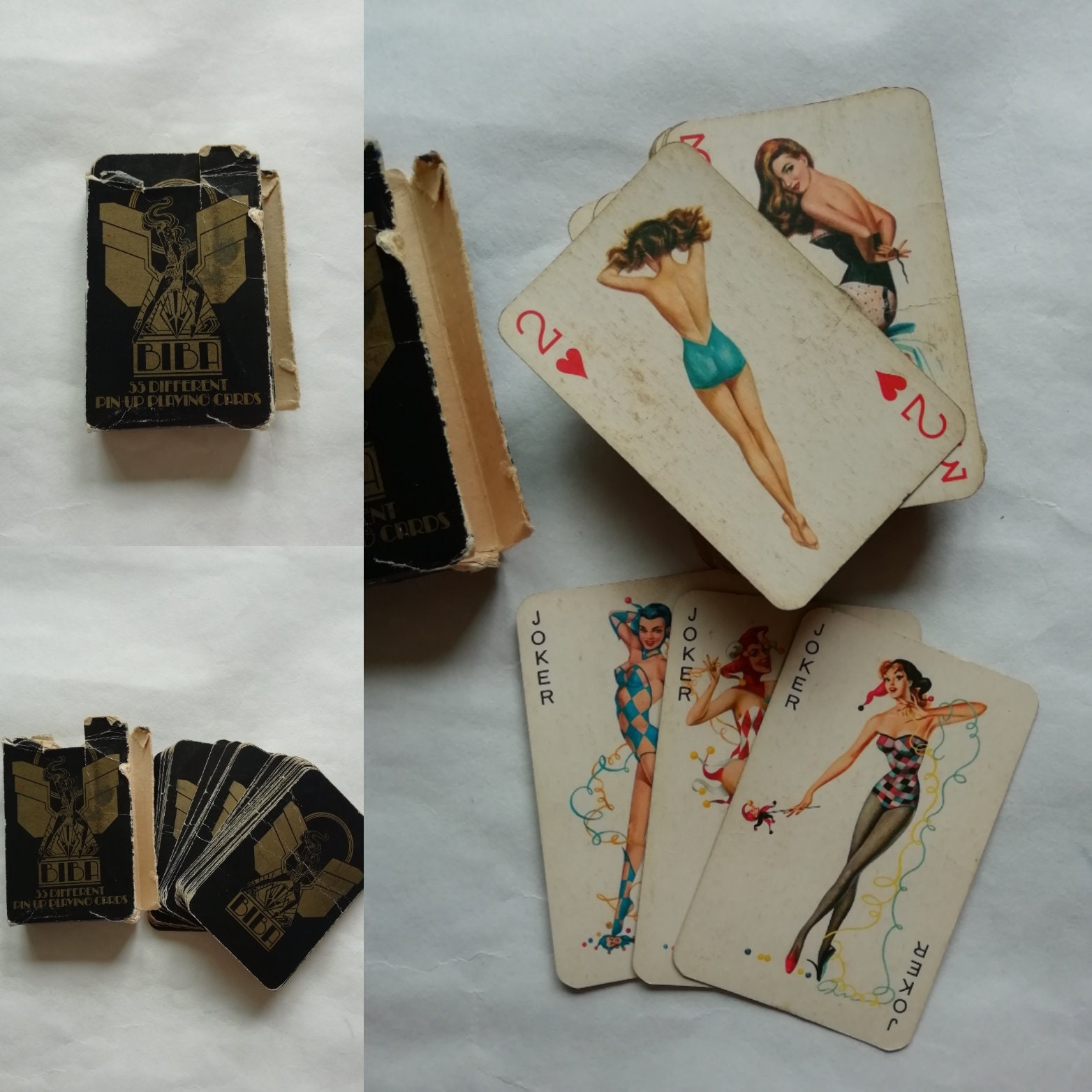 Original 1973 Biba Mistress Pin-up Box Of Playing Cards - Complete ...