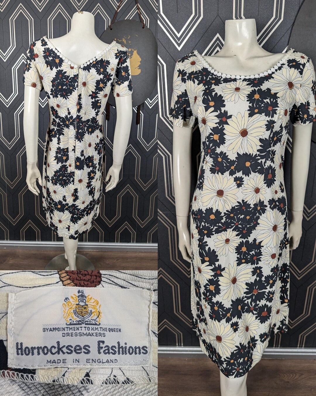 Original 1960's Horrockses Fashion Floral Shift Dress - Great Condition ...