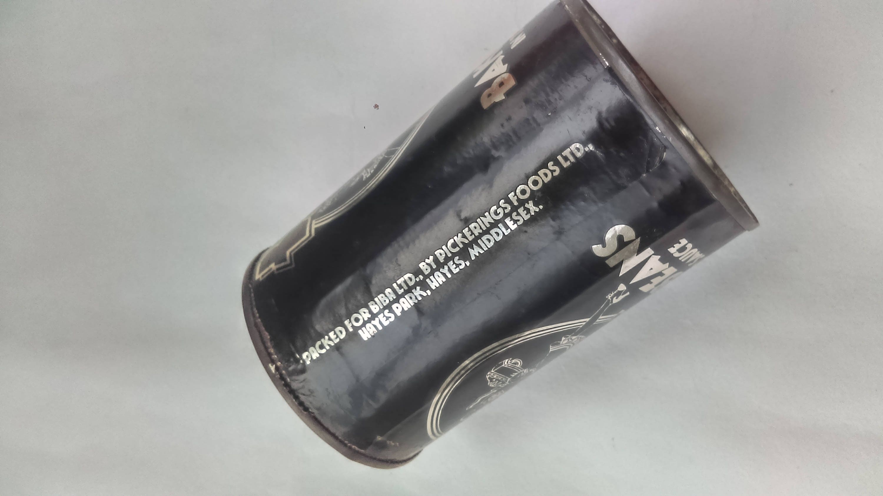 RESERVED ## Original 1970s Biba Baked Beans Tin - Empty - Good ...