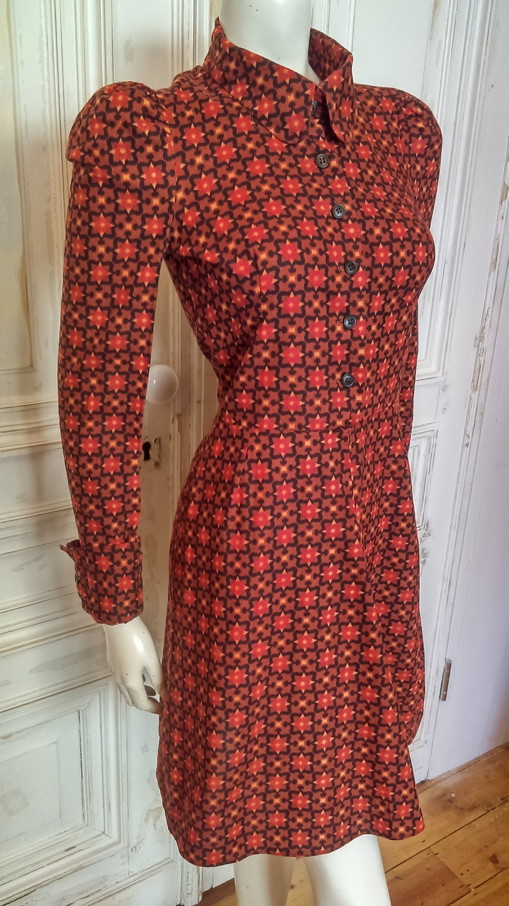 Sale Original 1960s Biba Iconic Burgess And Ledward Fabric Mini