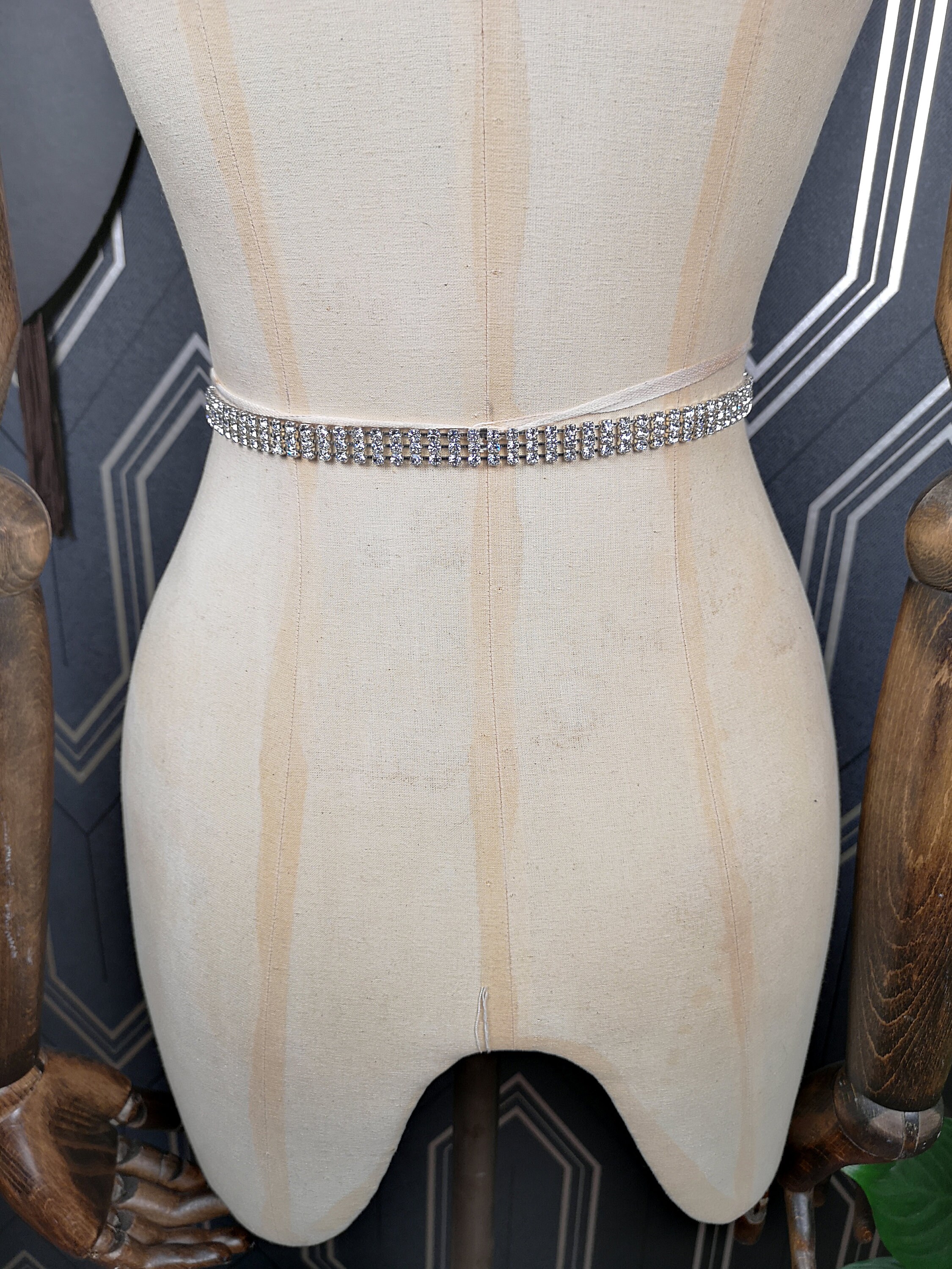 Original 1920's 1930's Paste Diamanté Belt - Good Condition - Only 65 ...