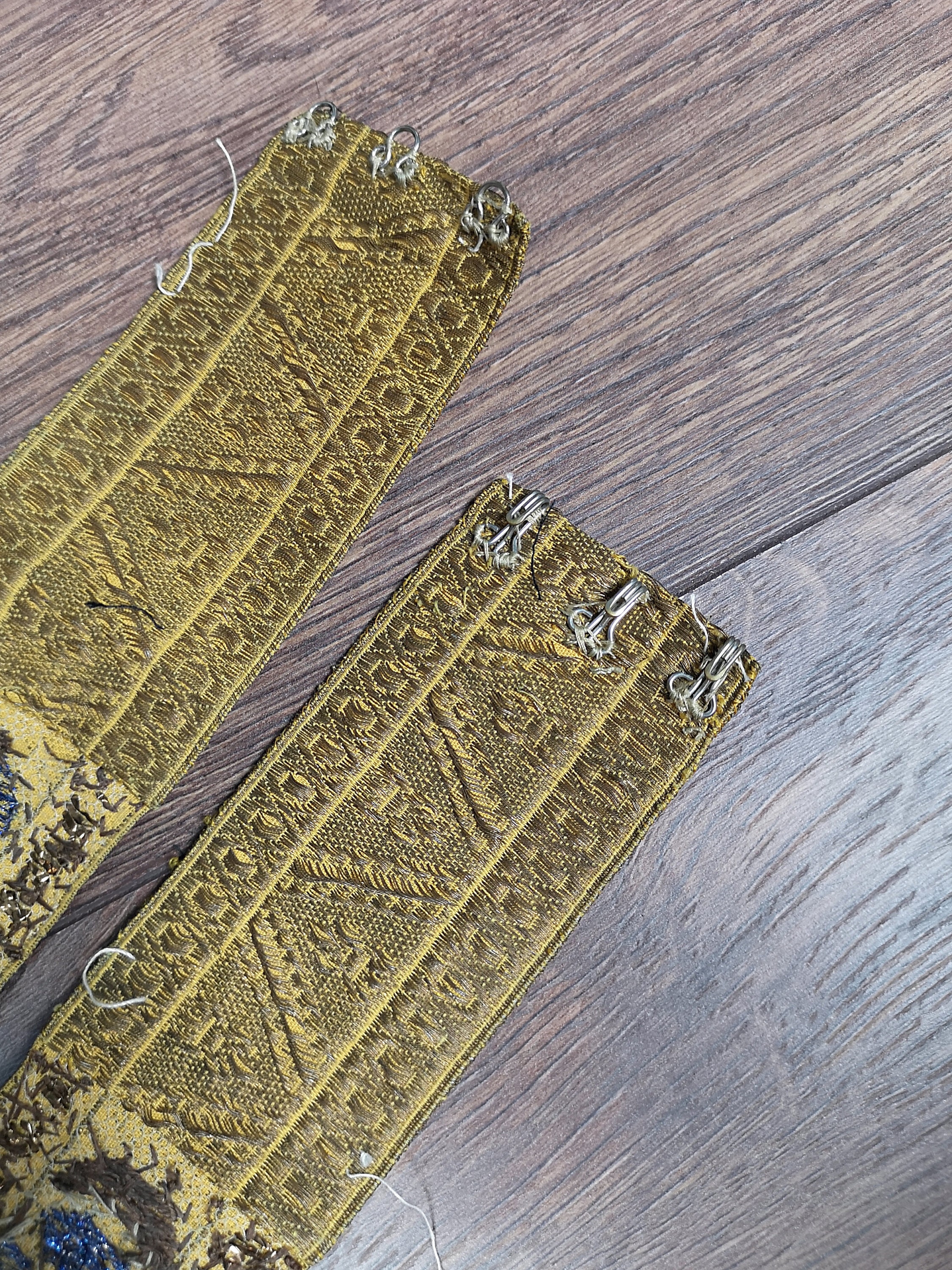 Original 1920's 1930's Paste Diamanté Gold Lamé Thread Belt - Good ...